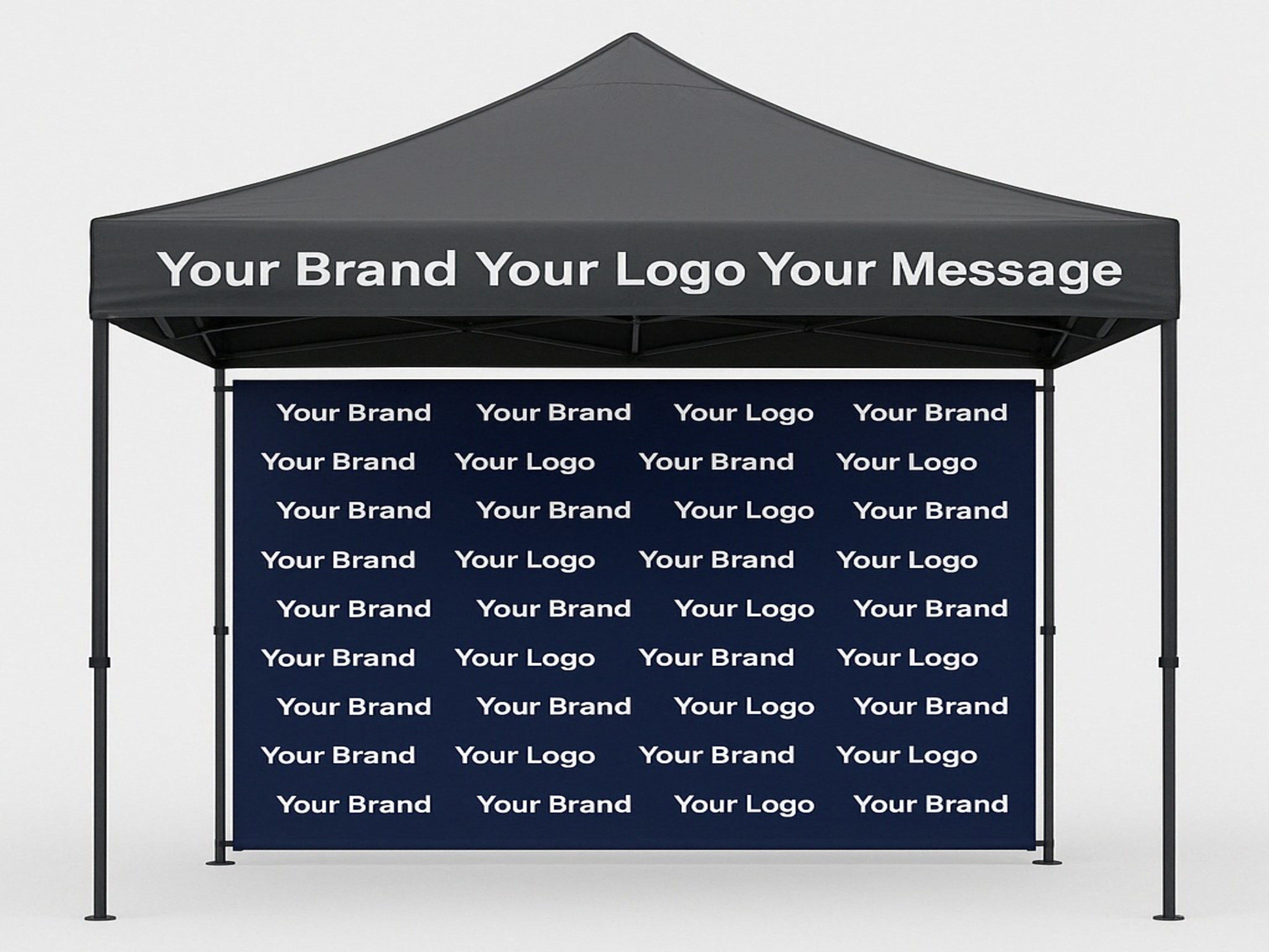 Custom Tent Banner and Valance